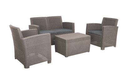 FARO Grey 4 Seater Conversation Set