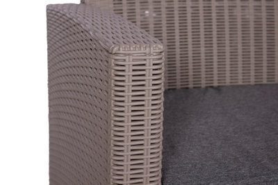 FARO Grey 4 Seater Conversation Set