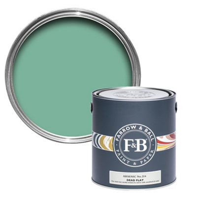 Farrow & Ball Dead Flat Mixed Colour 214 Arsenic 750ml