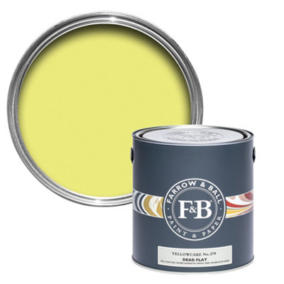 Farrow & Ball Dead Flat Mixed Colour 279 Yellowcake 2.5 Litre