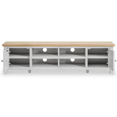 Farrow Grey 180cm Extra Large TV Unit - Fully Assembled - Painted with ...