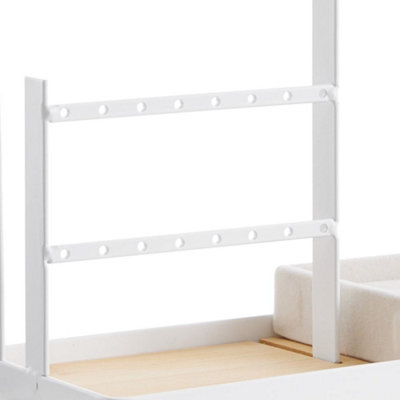 Fashionable White 3-Tier Jewelry Display Stand