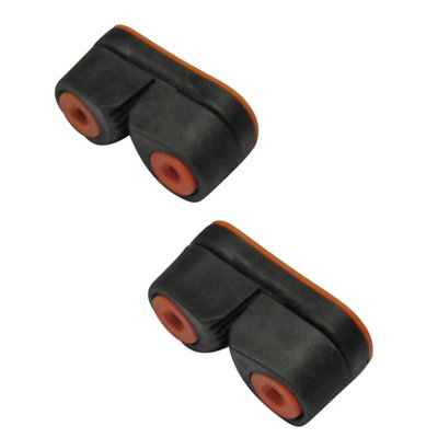 Fast Entry Nylon Cam Cleats X2 (3MM - 6MM Rope Toothed Pulley Clamp)