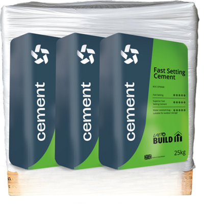 Fast Set Cement 25kg Pallet x56 Bags Ready Mixed by Laeto Build It