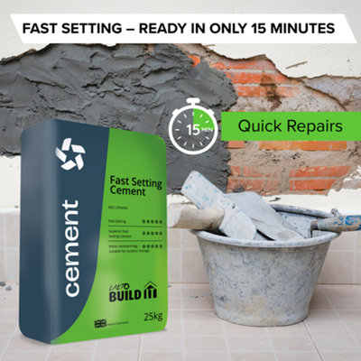 Fast Set Cement 25kg Ready Mixed by Laeto Build It