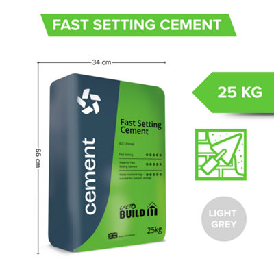 Fast Set Cement 25kg Ready Mixed by Laeto Build It