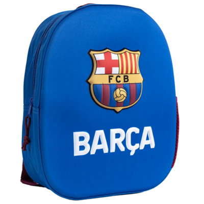 FC Barcelona Childrens/Kids Crest Backpack Blue/Red (One Size)
