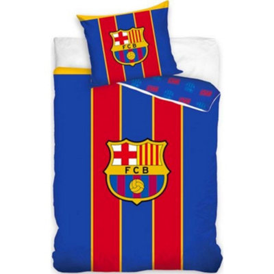FC Barcelona Duvet Cover Set Blue/Red (Single)