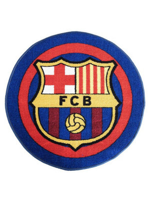 FC Barcelona Football Stripe Floor Rug