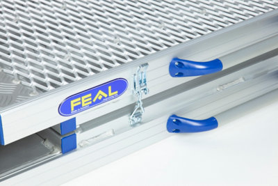 FEAL Foldable AnyRamp - Mesh Aluminium Loading Ramp 1000mm , 400kg Capacity