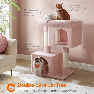 Feandrea Cat Condo Tower for Large Cats, XL, Cat Tree with Cat Perch, 2 ...