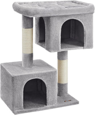 Feandrea Cat Tower, XL Cat Condo, 2 Cat Caves, Large Cat Perch ...