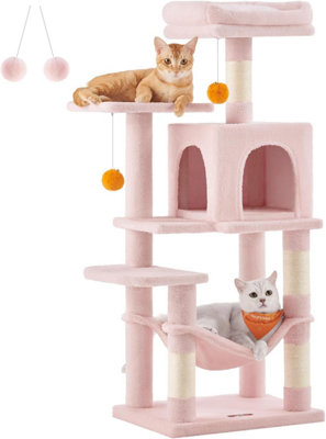 Feandrea Kitty Citadel, Cat Fortress for Indoor Felines, Multi-Level ...