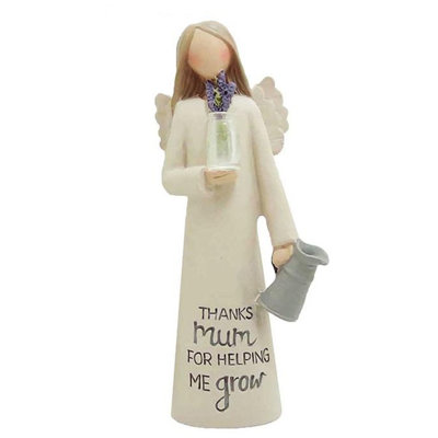 Feather & Grace Angel Figurine - Mum (Thanks for Helping me Grow)