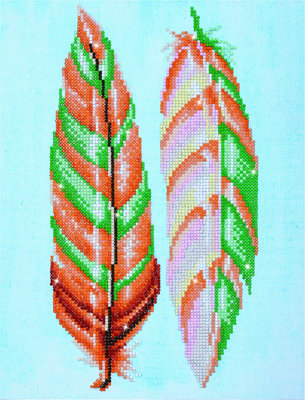 FEATHER WHISPERS - Diamond Painting Kit: Feather Whispers - Diamond Dotz