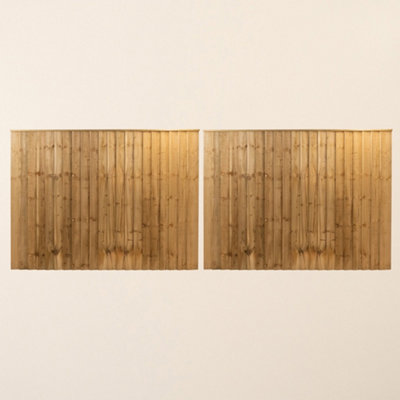 Featheredge Entrance Gate Pair Ruby Shebbear Durable Wooden Driveway Gates