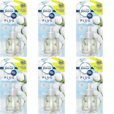 Febreze Ambi Pur Air Freshener Plug-In Diffuser, Cotton Fresh, 20 ml ...