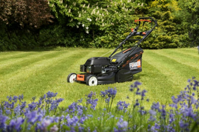 Feider TR4870ES Variable-Speed Petrol Rear-Roller Lawnmower with ...