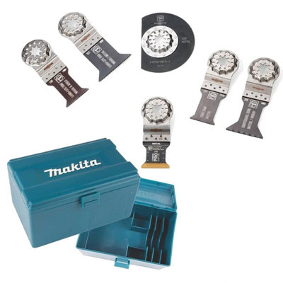 Fein Makita Starlock Saw Blade 6PC Multi Tool Set E-Cut Metal Saw Blade ...