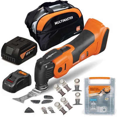 Fein MULTIMASTER AMM 700 Plus AS 18V AMPShare Brushless Multi Tool + 24 ...