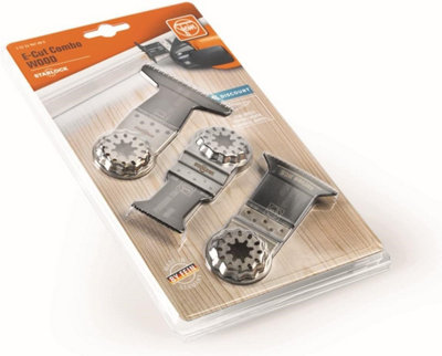 Fein Starlock E-Cut Saw Blade 3PC Multi Tool Set Wood Combo Plunge Cut Saw