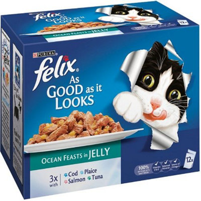 Felix Pouch Agail Ocean Feasts Multipack Mvp 12x100g (Pack of 4)
