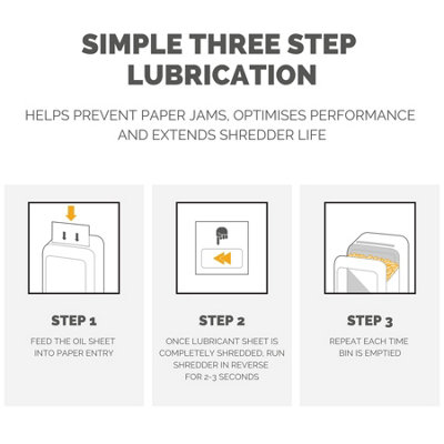 Fellowes 20 Paper Shredder Oil Lubricant Sheets