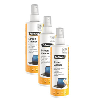 Fellowes 250ml Screen Cleaning Spray Screen Cleaning Fluid for Monitor ...