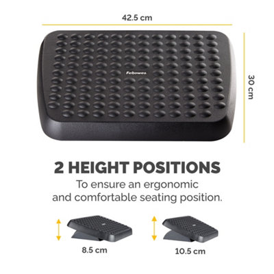 Fellowes Foot Rest Under Desk Standard Foot Support Ergonomic Foot Rest ...