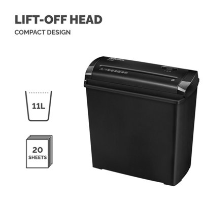 Fellowes Paper Shredder for Home Use 5 Sheet Strip Cut Shredder for ...