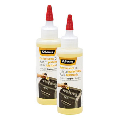 Fellowes Paper Shredder Oil 120ml Shredder Lubricant Oil Pack of 2