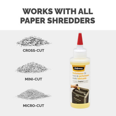 Fellowes Paper Shredder Oil 120ml Shredder Lubricant Oil Pack of 2