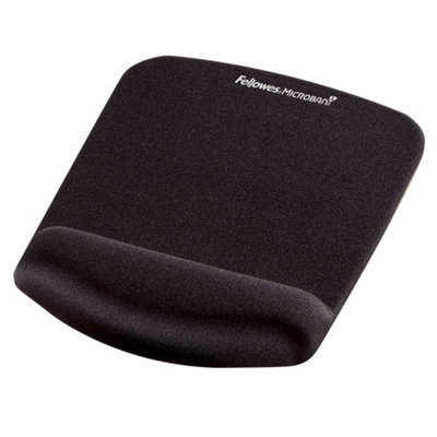 Fellowes PlushTouch Mouse Mat with Wrist Support Featuring Microban ...