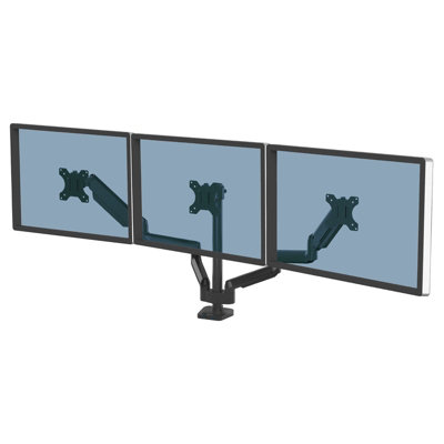 Fellowes Triple Monitor Arm Platinum Series Monitor Mount for Three 7kg ...