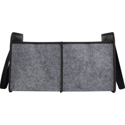 Felt Car Boot Organiser Medium Grey (One Size)