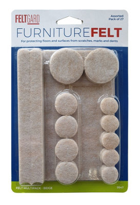 Felt Gard Premium Multipack Furniture Felt Pads, Assorted Sizes, Floor ...