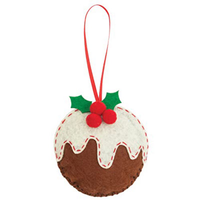 FELT KIT XMAS PUD - Felt Decoration Kit: Christmas: Christmas Pudding ...