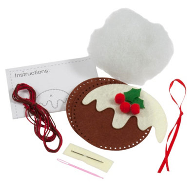 FELT KIT XMAS PUD - Felt Decoration Kit: Christmas: Christmas Pudding ...