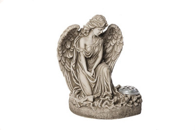 Buy Female Angel Memorial Stone Garden Ornament at B&Q