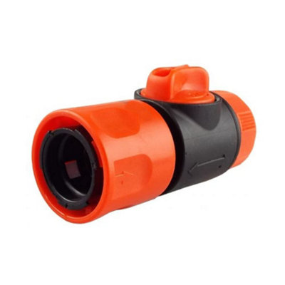 Female In-Line Hose Connector with Built-in Valve for Join Garden Hose ...