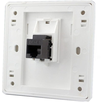 Female To Female Cat6 Gigabit Dual Pass Network Wall Outlet Rj45 Lan ...