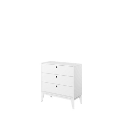 Femii 08 - White Chest of Drawers (H)950mm (W)920mm (D)400mm - Chic ...
