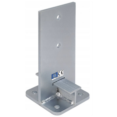 Fence Base Support Size: 90mm ( Pack of: 1 ) SILVER Brackets Concealed ...