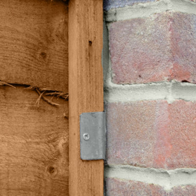 Fence Panel Clips 52mm Galvanised Brackets Fencing Post Panel Clips ...