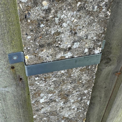 Fence Panel Security Brackets Set (20 Pack) Galvanized Steel Post Clips ...