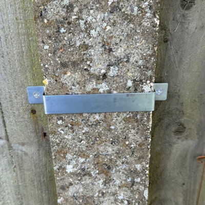 Fence Panel Security Brackets Set (20 Pack) Galvanized Steel Post Clips ...