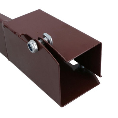 Fence Post Holder Support Drive In Post Repair Spike 75mm x 75mm Garden 4PK