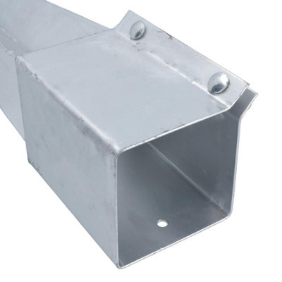 Fence Post Holder Support Drive In Spike Galvanised 100 x 100 x 750mm 2PK