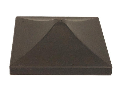 Fence Post Protection Caps - Brown Pack of 8- Fits 75 x 75 mm wooden ...