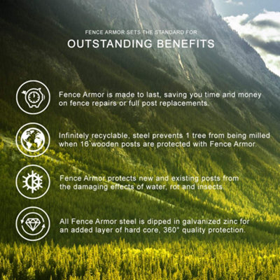 Fence Post Round Protector Protects Against Lawn Equipment Damage ...